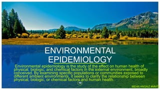 Environmental and public health | PPTX