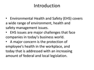 Environmental and safety issues | PPT