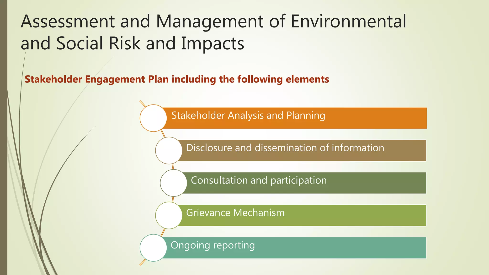 Environmental and social due diligence | PPTX