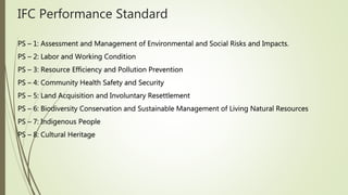 Environmental and social due diligence | PPTX