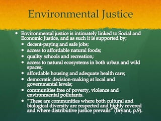 Environmental and Social Justice in Education | PPT