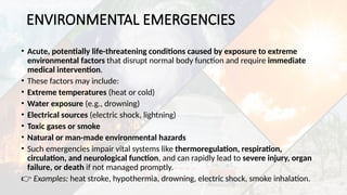 Environmental and special emergencies PPT | PPTX