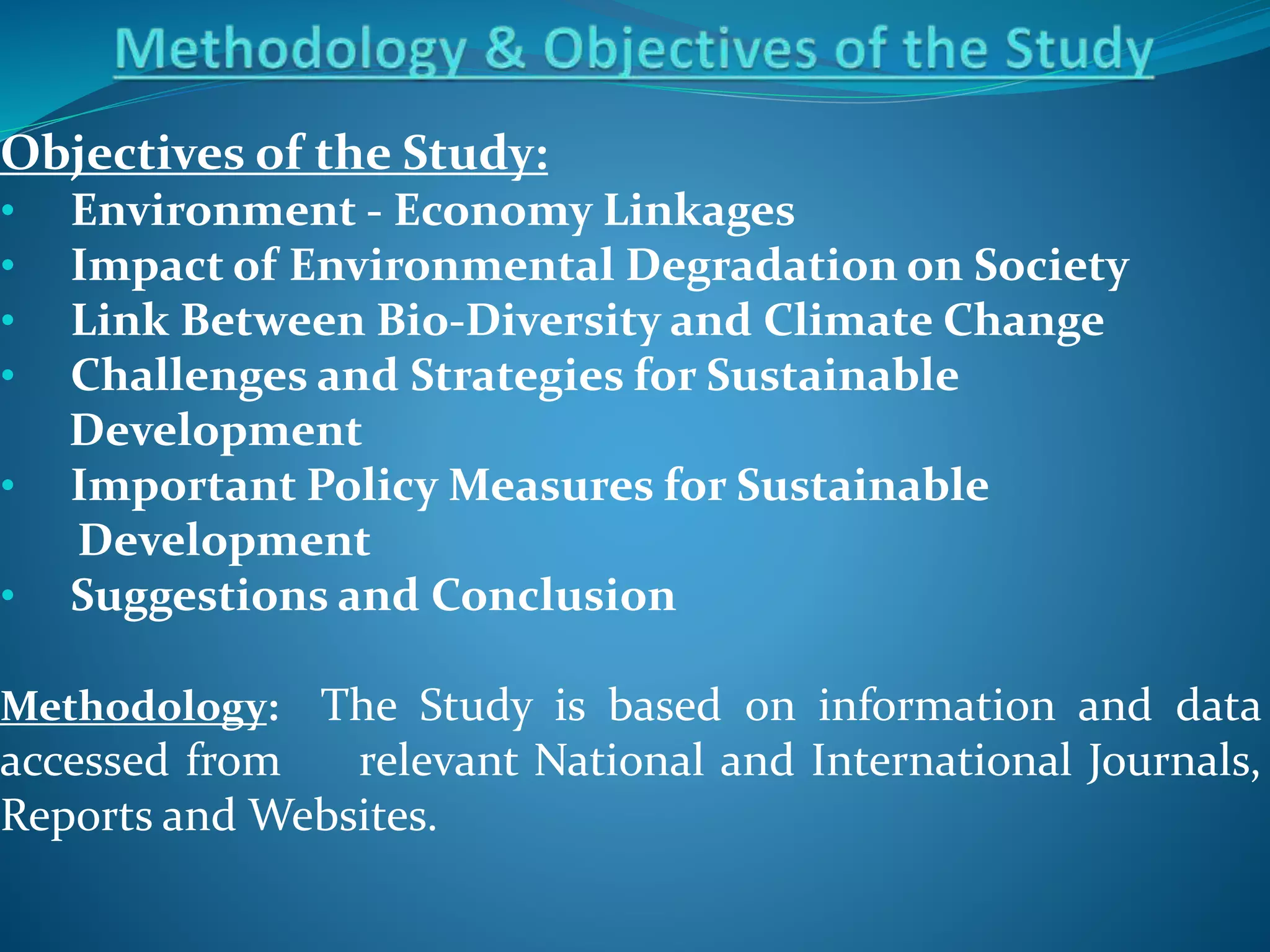 ENVIRONMENTAL CONCERNS AND SUSTAINABLE DEVELOPMENT - WITH SPECIAL ...