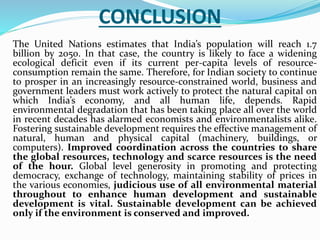 ENVIRONMENTAL CONCERNS AND SUSTAINABLE DEVELOPMENT - WITH SPECIAL ...