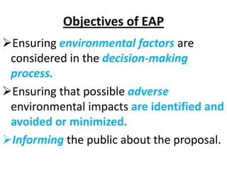 ENVIRONMENTAL APPRAISAL OF PROJECTS | PDF