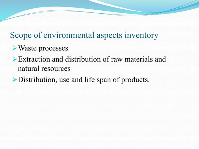 Environmental aspects and impacts | PPTX | Environmental Services ...
