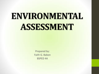 Environmental assessment | PPTX