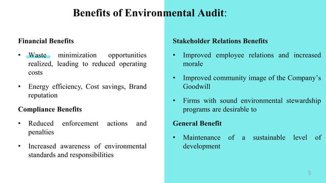 Environmental Audit | PPTX