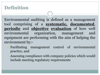 Environmental audit methodology | PPTX