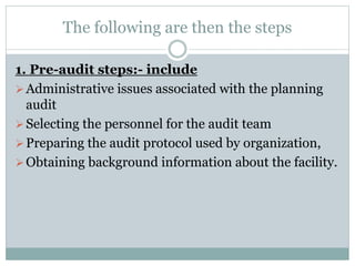 Environmental audit methodology | PPTX