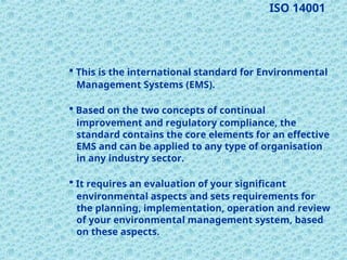 Environmental Awareness and ISO 14001 Training | PPT