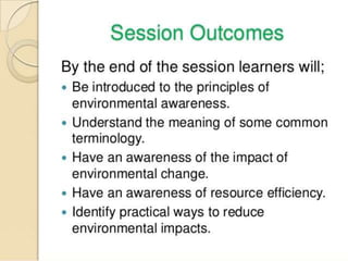 Environmental awareness presentation 2 | PPTX