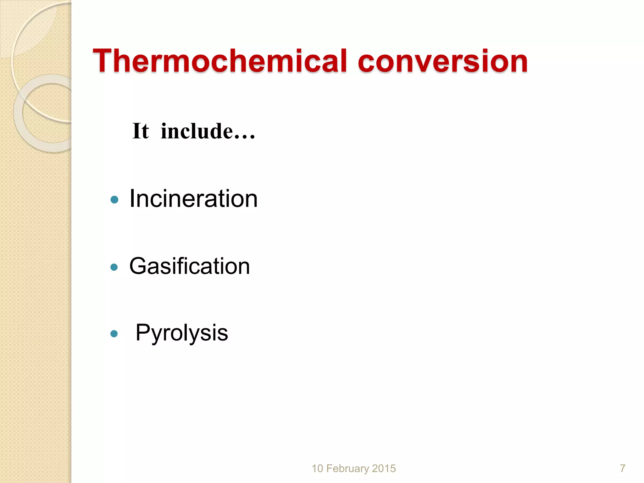 Environmental benefits of thermochemical conversion | PPT