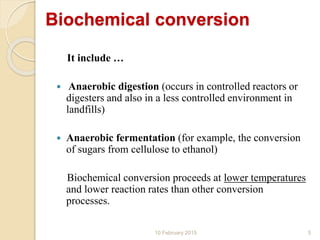 Environmental benefits of thermochemical conversion | PPT