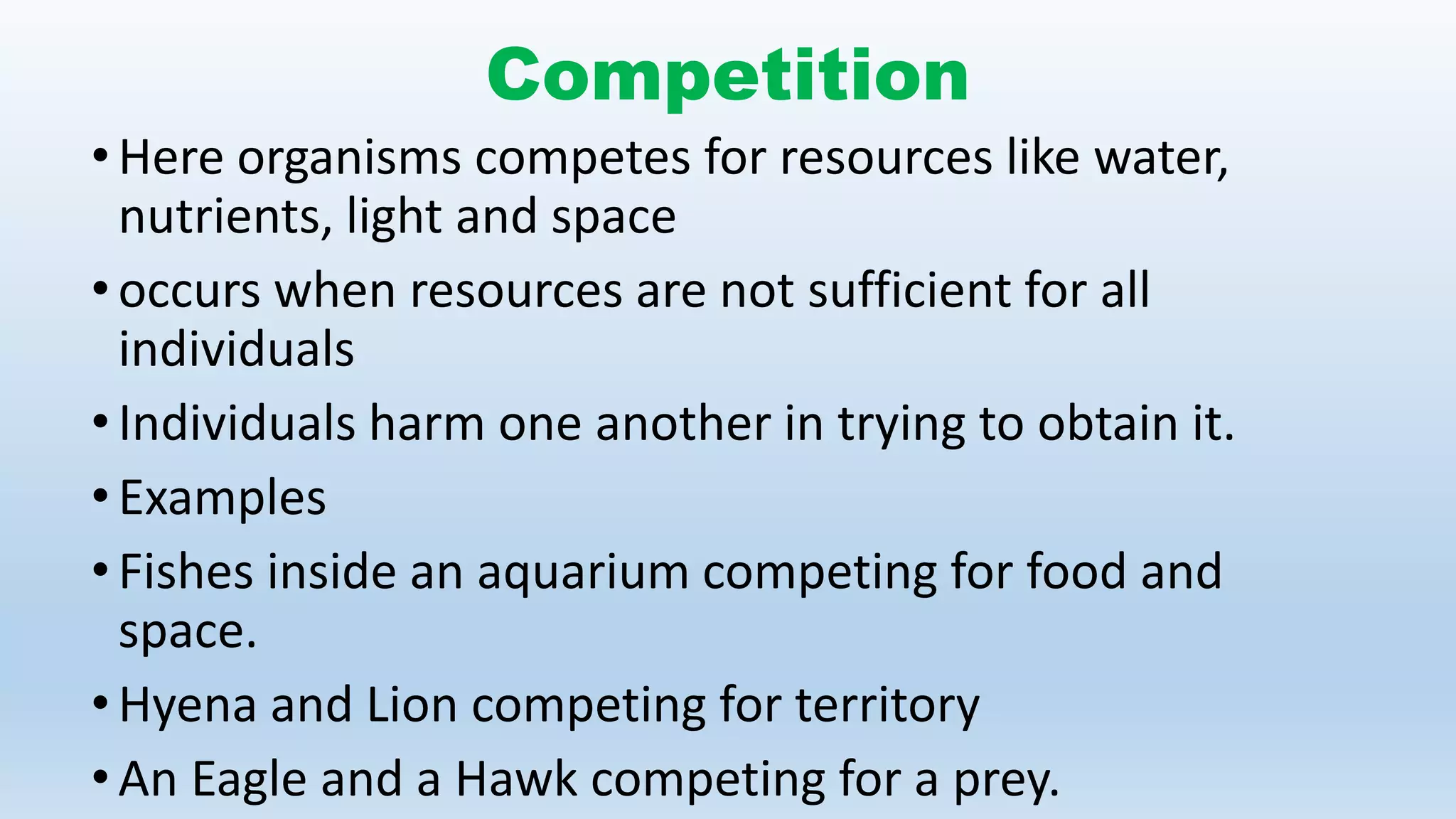 Environmental biology - animal relationship | PPT