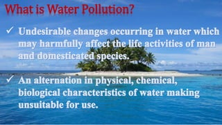 Environmental biology water pollution & air pollution | PPT