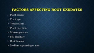 Root exudates | PPTX