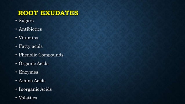 Root exudates | PPTX