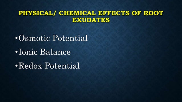 Root exudates | PPTX