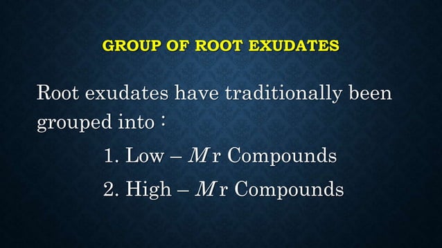 Root exudates | PPTX