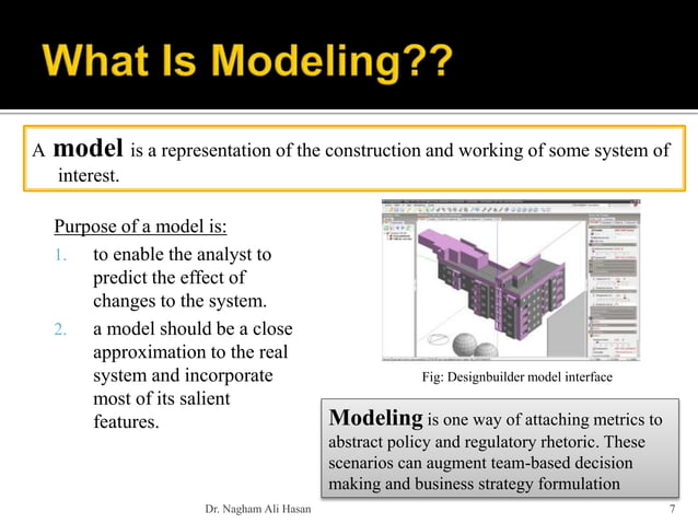 Environmental building design performance modelling and simulation | PPT