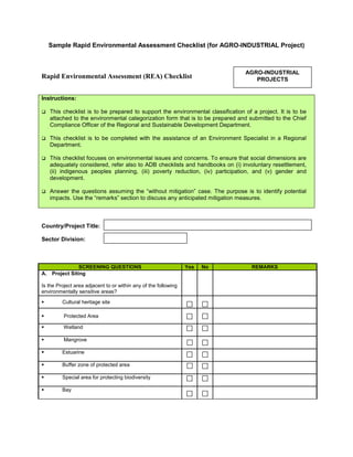 Environmental Categorization[1] | PDF