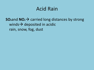Global Warming, Acid Rain, and Ozone Depletion | PPTX