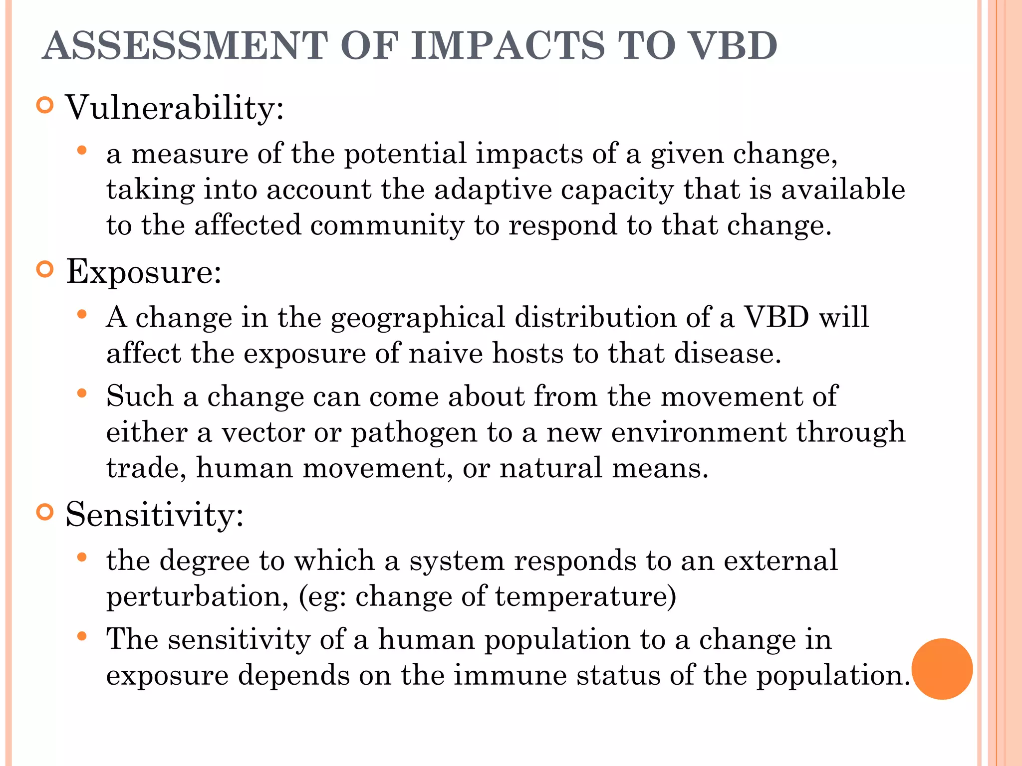 Environmental change and vector borne disease | PPT