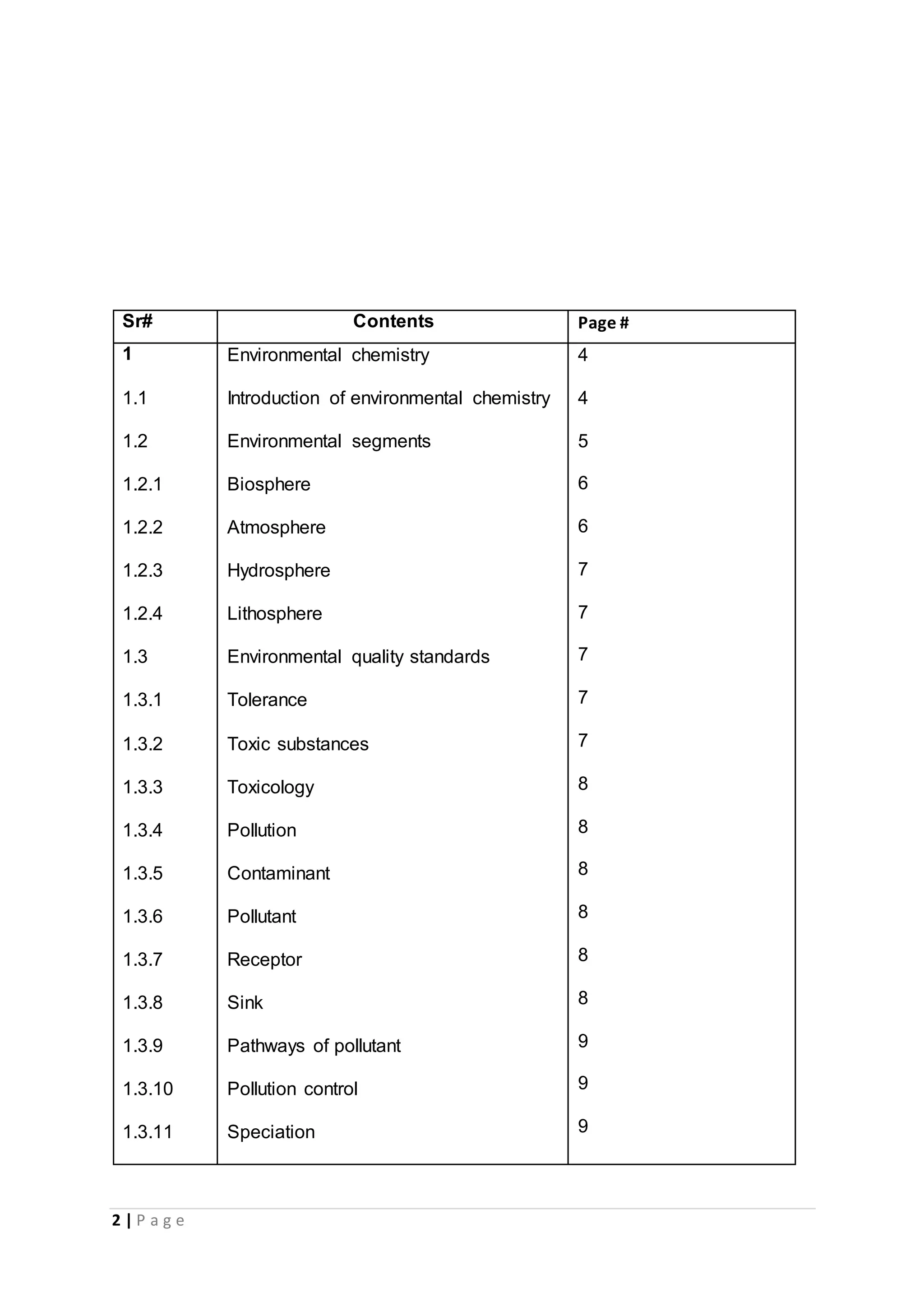 Environmental chemistry | PDF