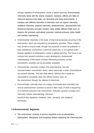 Environmental chemistry | PDF