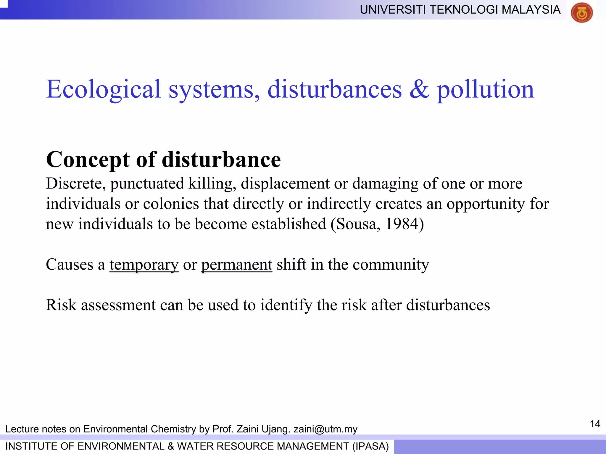 Environmental chemistry lecture | PDF
