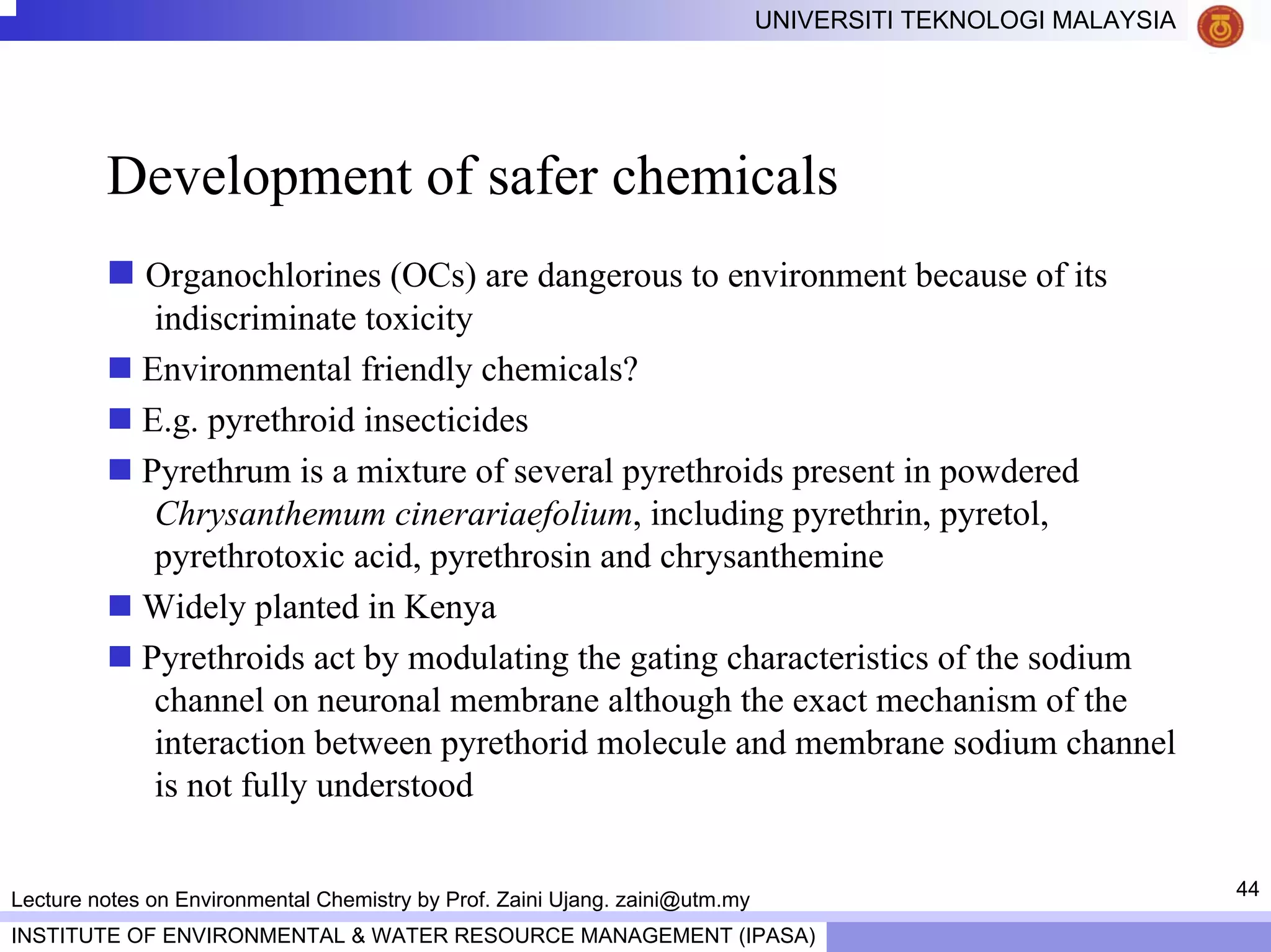 Environmental chemistry lecture | PDF