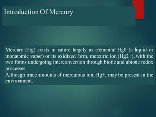 Environmental chemistry of mercury | PPTX