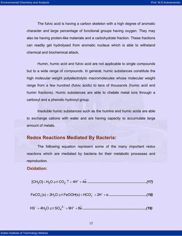 Environmental Chemistry of Water.pdf | Chemistry | Science