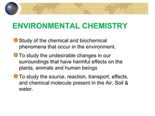 Environmental chemistry | PPT