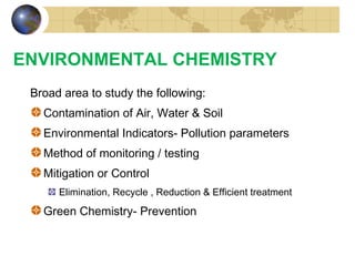 Environmental chemistry | PPT