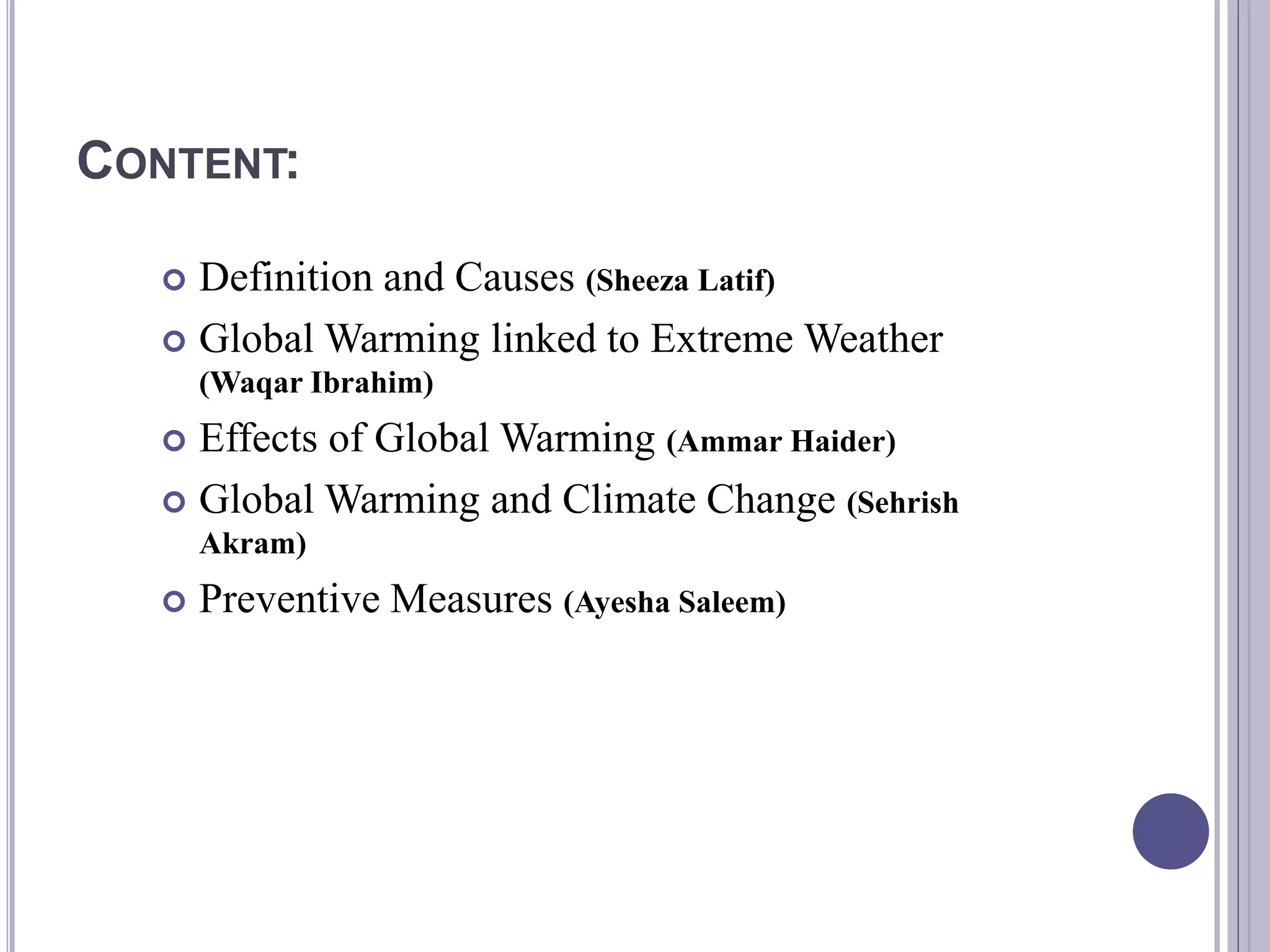 Global Warming | PPTX