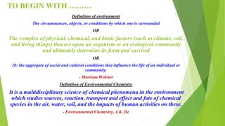 Environmental Segments and Natural/Biogeochemical cycles | PPT