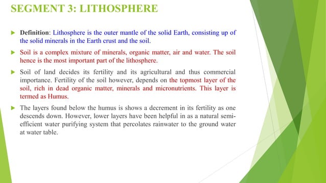 Environmental Segments and Natural/Biogeochemical cycles | PPT