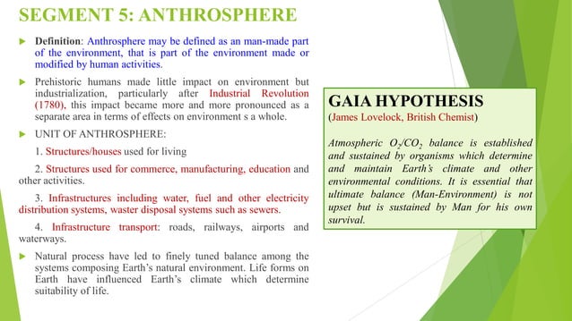 Environmental Segments and Natural/Biogeochemical cycles | PPT