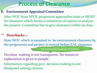 Environmental clearance procedure in India: Principal of Governance | PPT