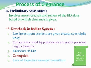Environmental clearance procedure in India: Principal of Governance | PPT