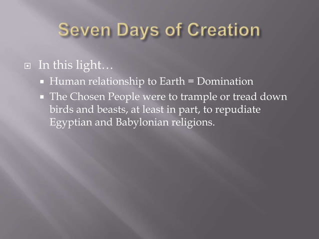 Environmental Clues from Genesis | PPTX | Christianity | Religion ...