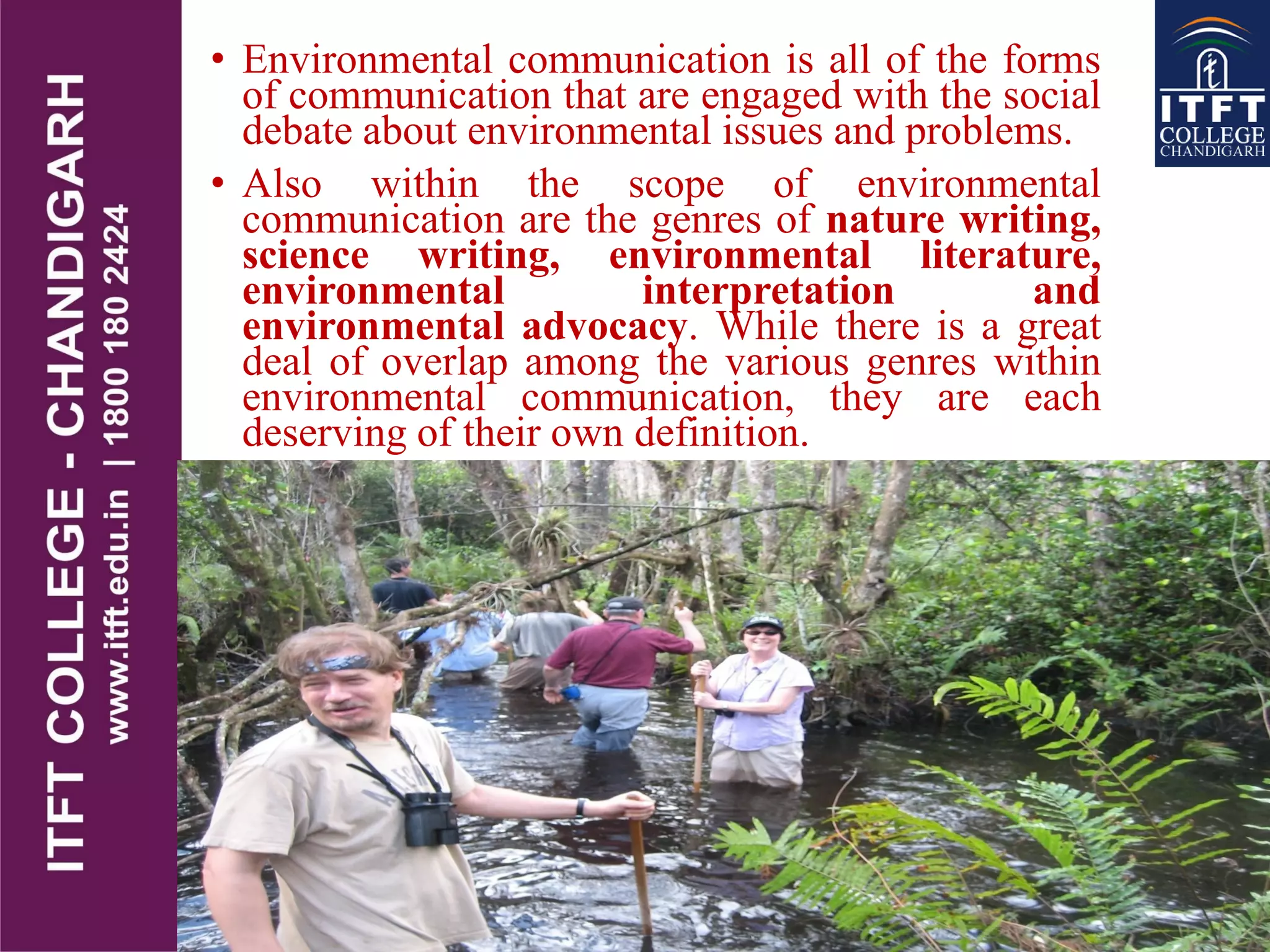 ITFT-media Environmental communication | PDF