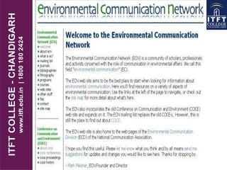 ITFT-media Environmental communication | PDF
