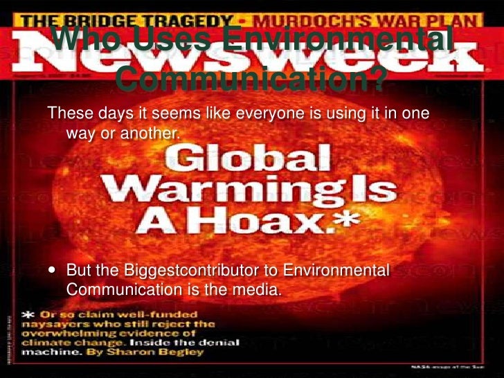 Environmental communication presentation