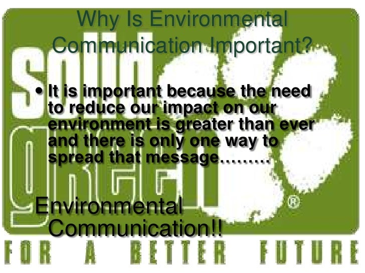 Environmental communication presentation