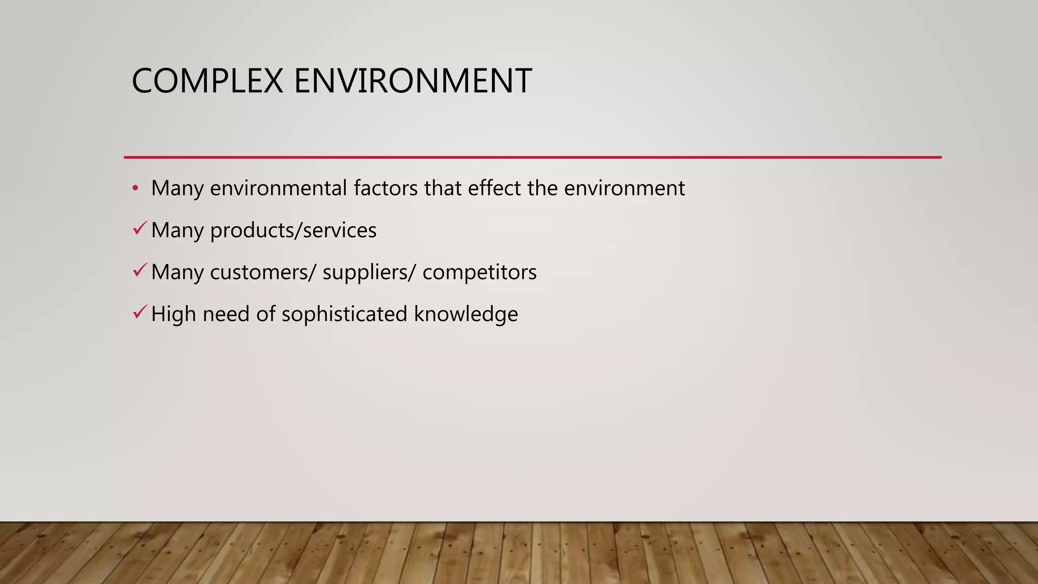 Environmental complexity | PPTX