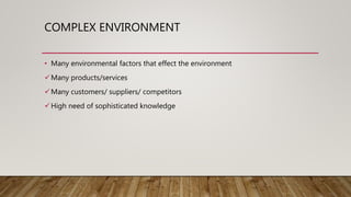 Environmental complexity | PPTX