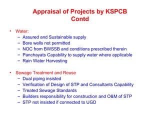 Environmental Concerns in Construction Projects- KSPCB Simha | PPT